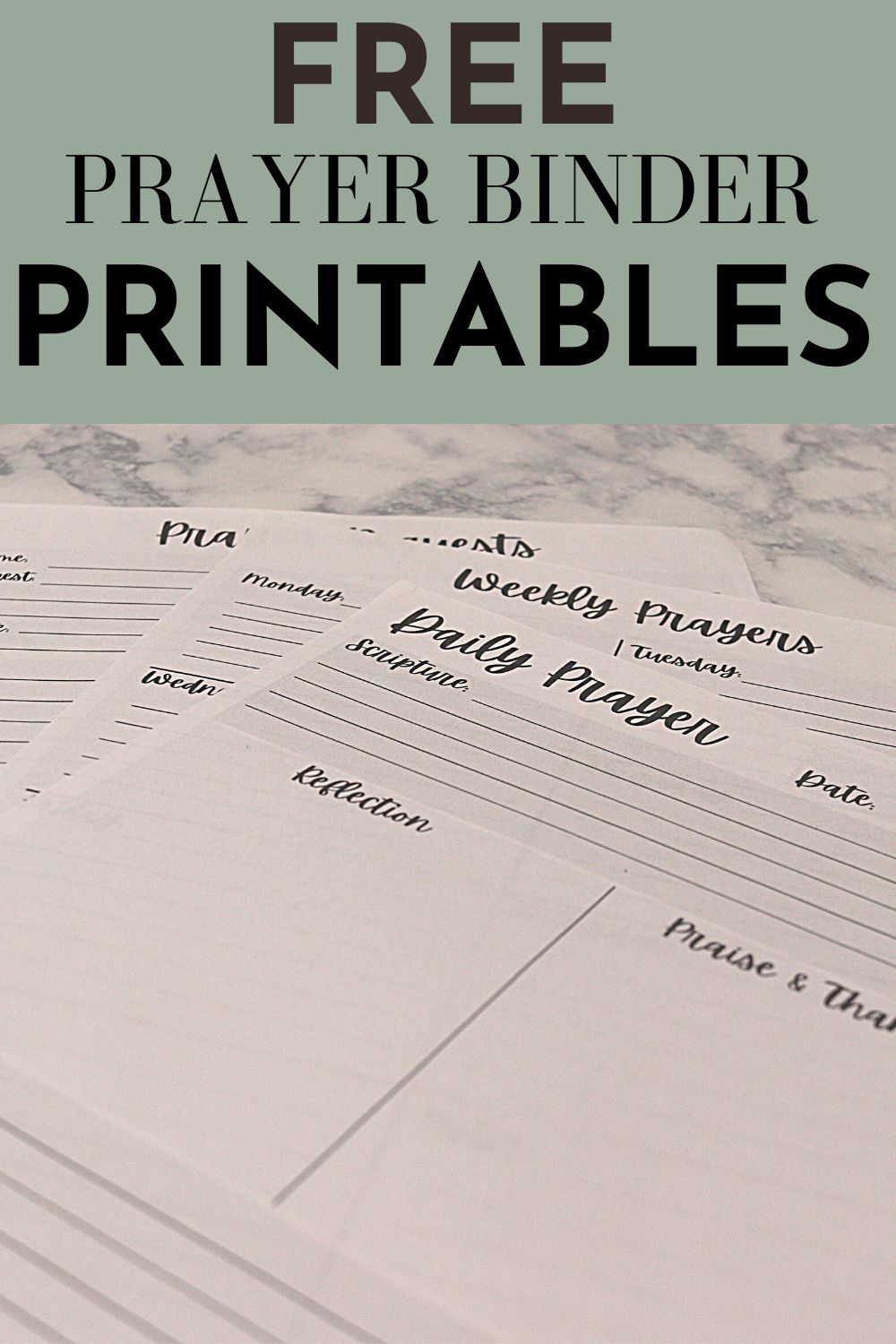 How to Make a Prayer Journal with Free Printables