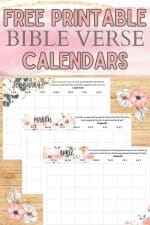 Free Printable Monthly Bible Verse Calendar