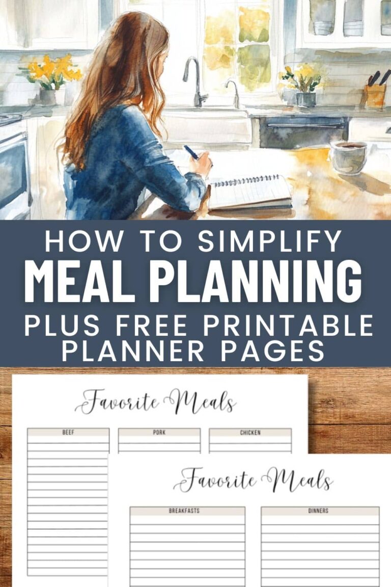 How to Create Your Meal Master List + Free Printables