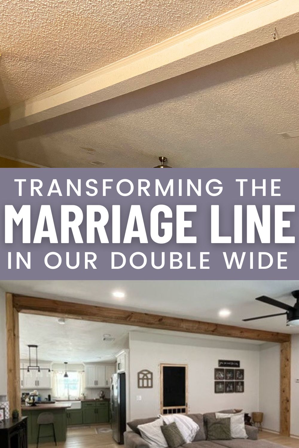 Before & After - Covering Marriage Line in Double Wide