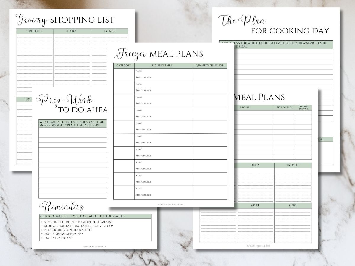 How to Plan a Freezer Meal Cooking Day (Free Printable Guide)